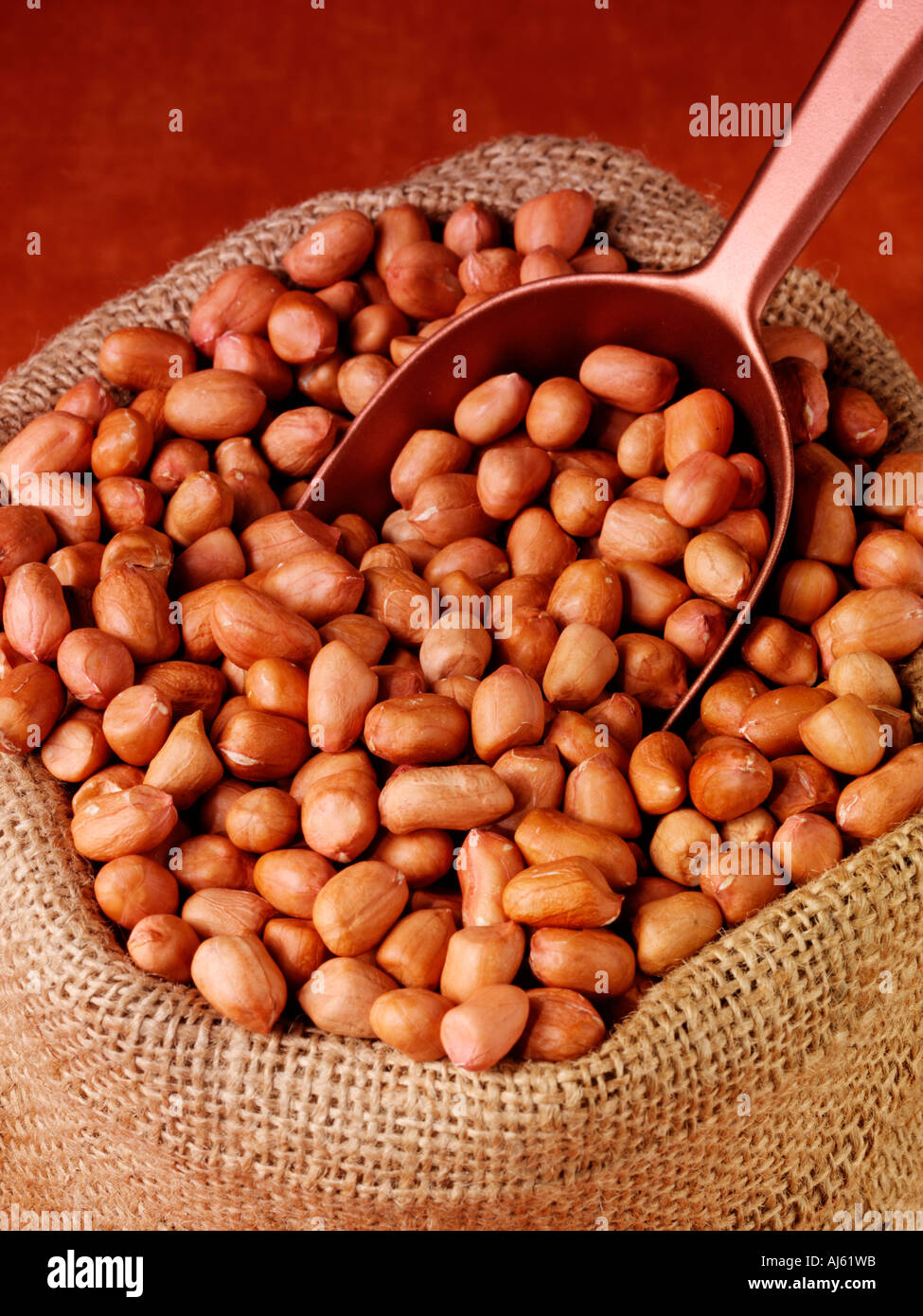 SACK OF PEANUTS Stock Photo - Alamy