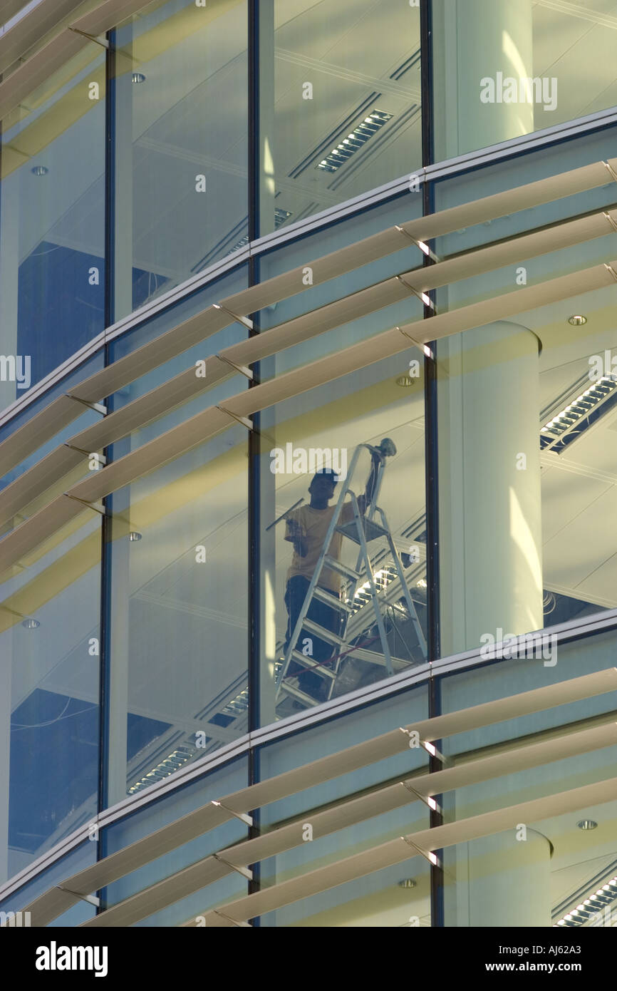 Night office cleaner hi-res stock photography and images - Alamy