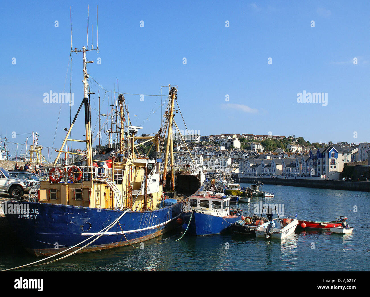 Brixham Fishing boat Stock Photo - Alamy