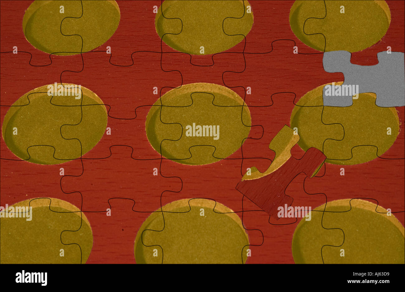 Colorful artistic puzzle with abstract patterns and vibrant design ...