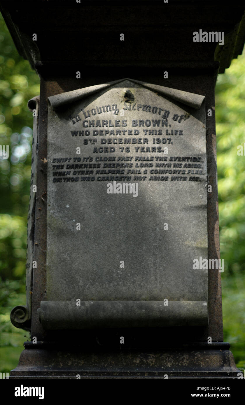 Gravestone detail in Tower Hamlets Cemetery Park London Stock Photo - Alamy