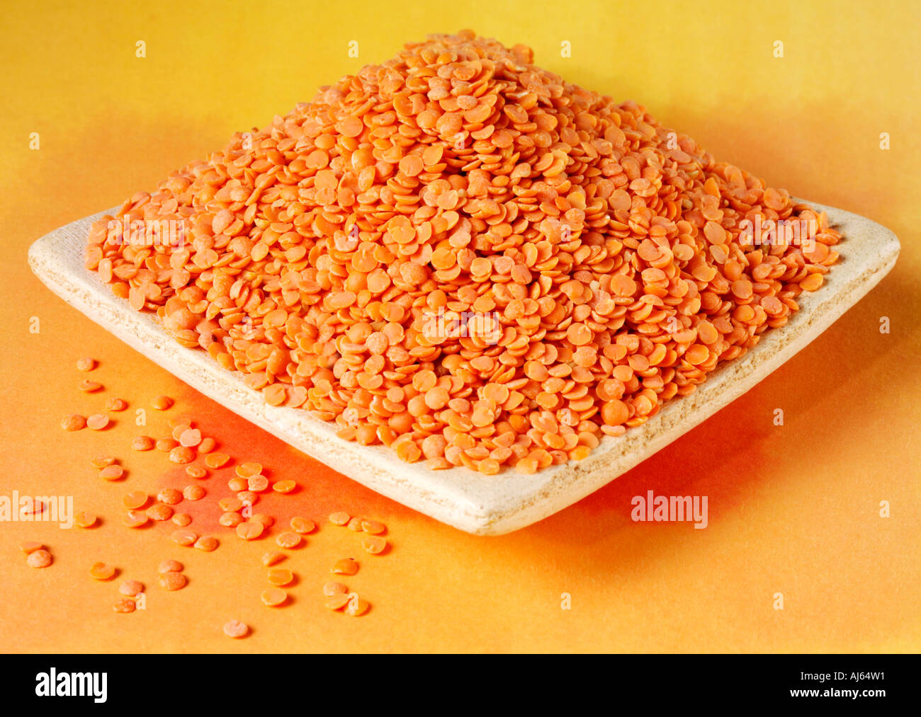 RED SPLIT LENTILS Stock Photo - Alamy