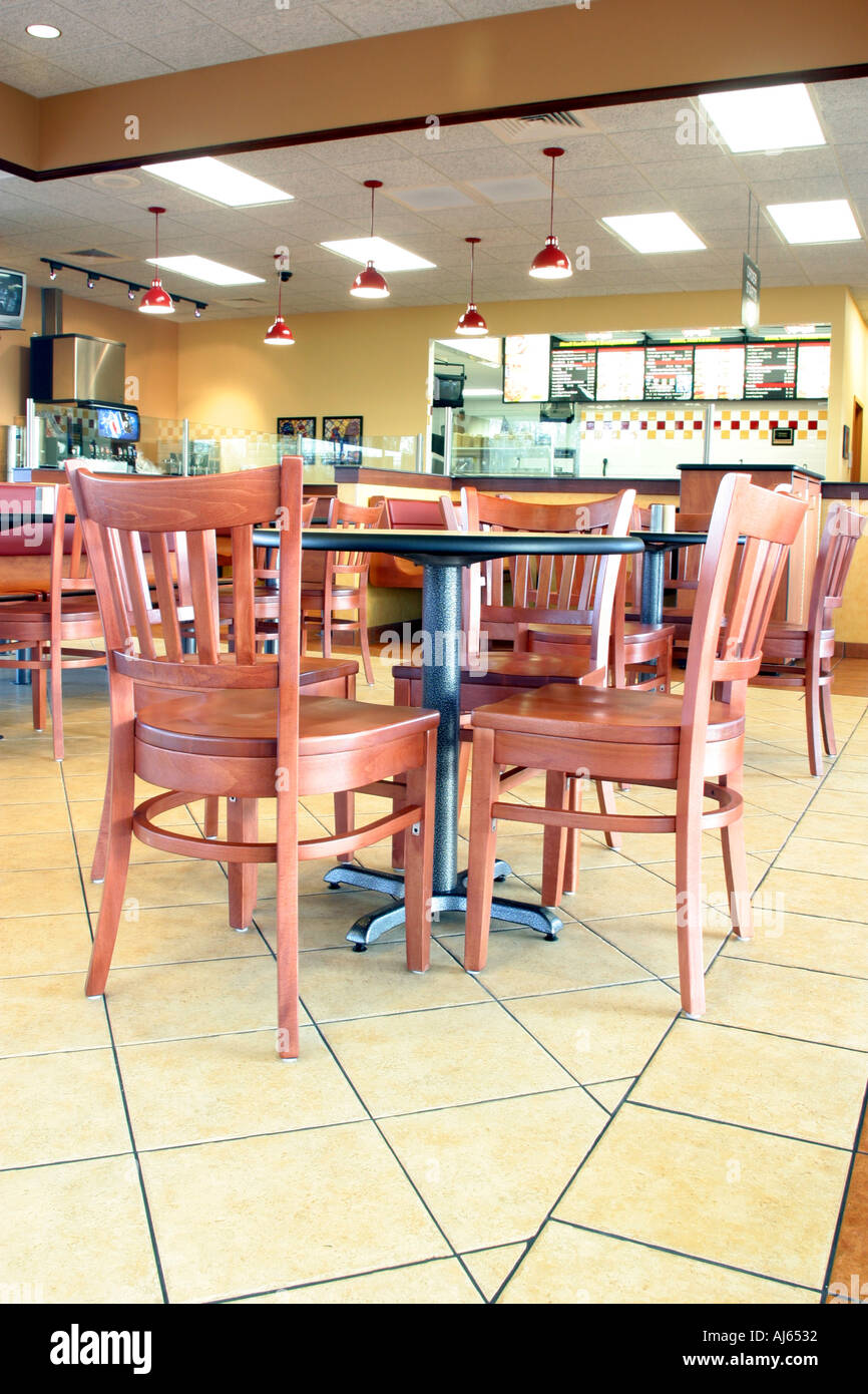 Fast food restaurant interior chair hi-res stock photography and images ...