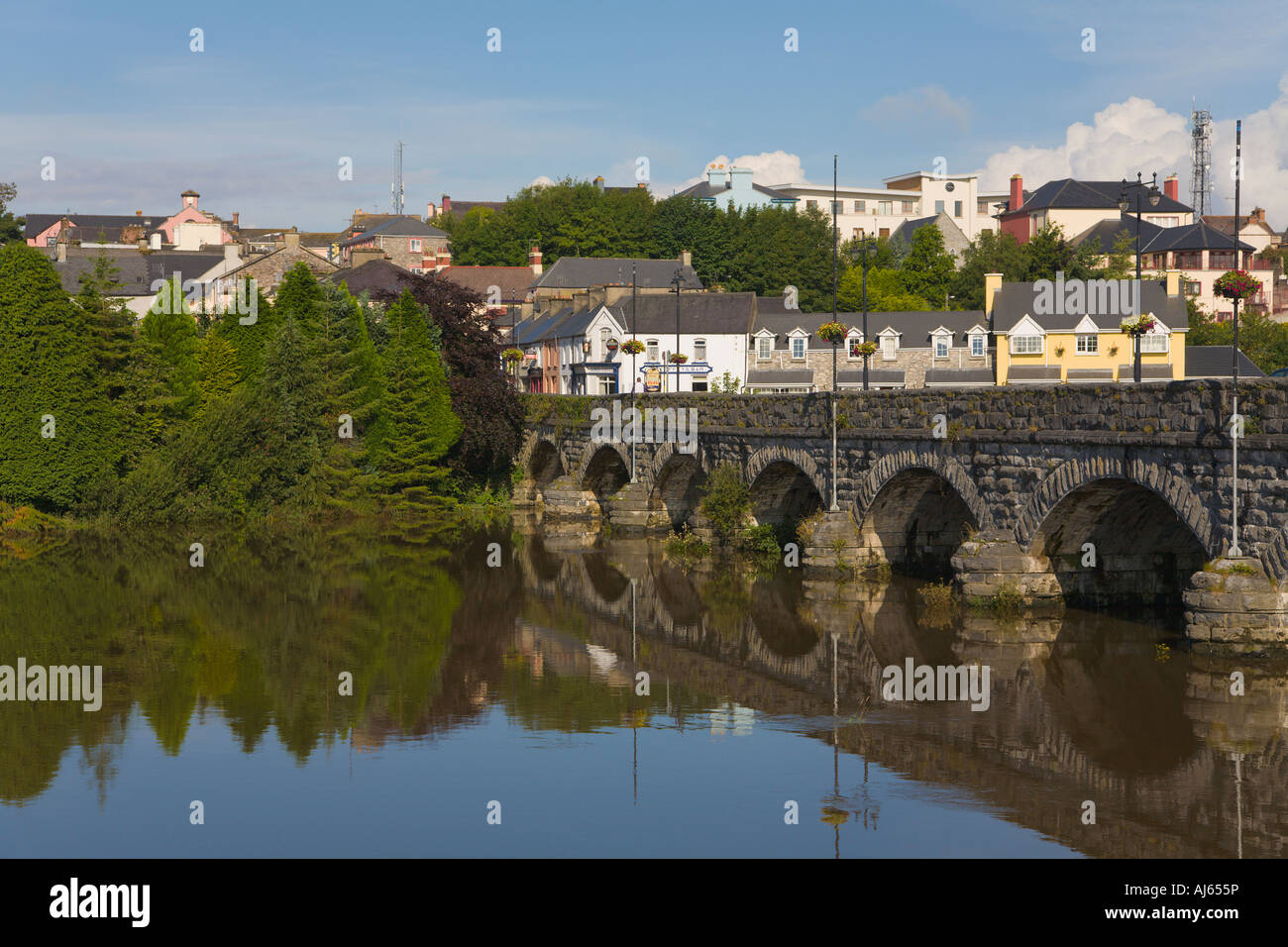 Killorglin and River Laune County Kerry Ireland Stock Photo - Alamy