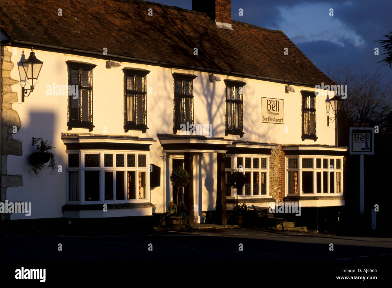 The Bell at Ramsbury Stock Photo - Alamy