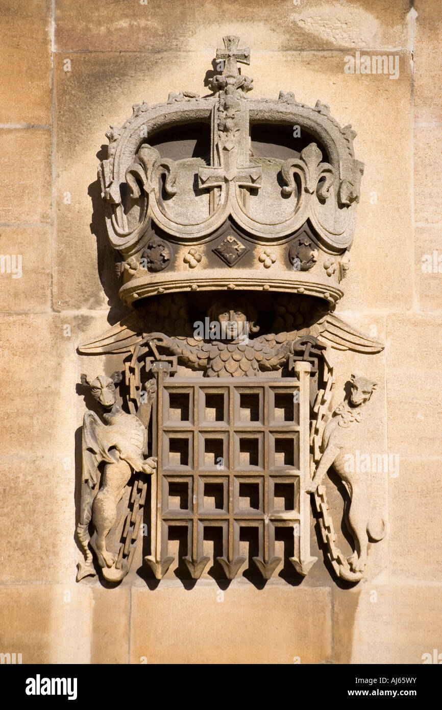 Crest Detail St George's Chapel Windsor Castle Windsor England UK Stock ...
