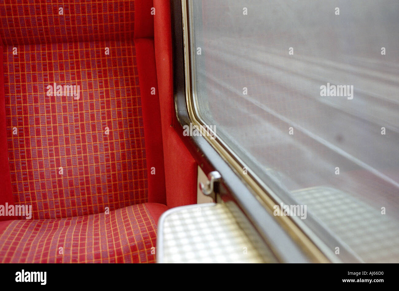 British Rail Seat By Window Stock Photo - Alamy