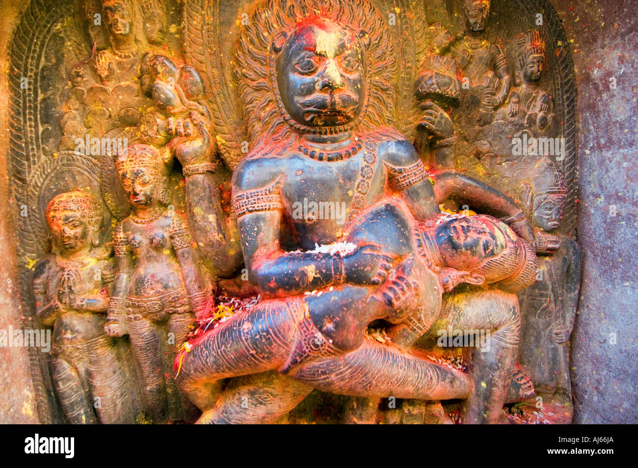 famous Changu Narayan Temple courtyard god Vishnu east of Kathmandu ...
