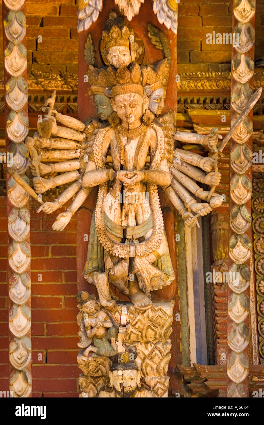 famous Changu Narayan Temple courtyard god Vishnu east of Kathmandu ...