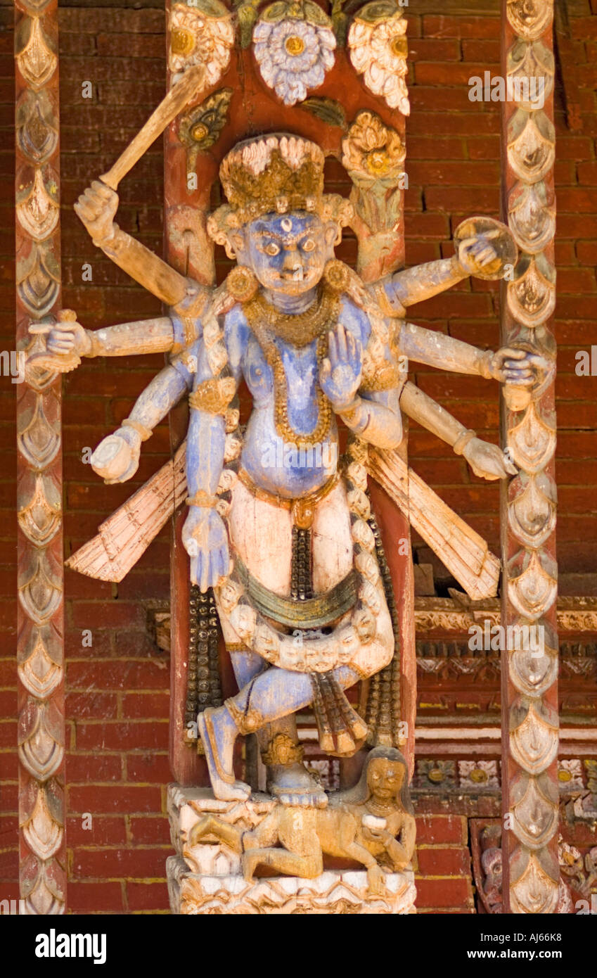 famous Changu Narayan Temple courtyard god Vishnu east of Kathmandu ...