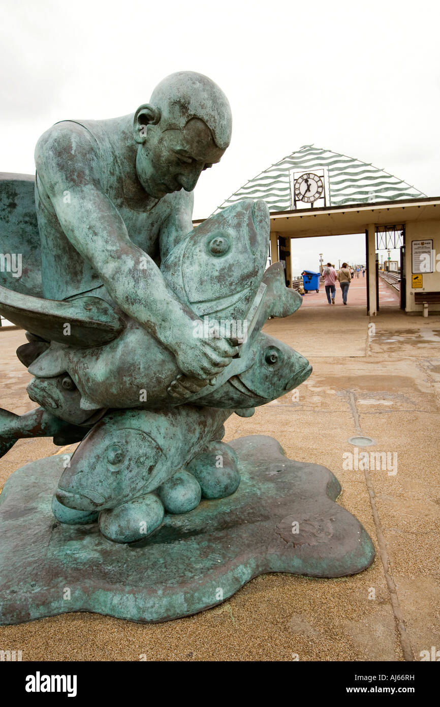 UK Kent Deal seafront Embracing the Sea bronze sculpture by Jon Buck ...