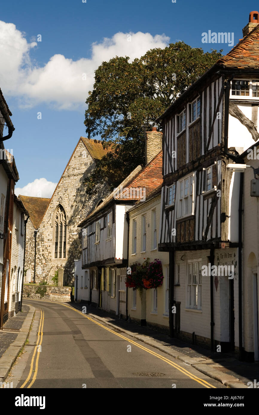 UK Kent Sandwich Church Street St Marys historic medieval timber framed ...