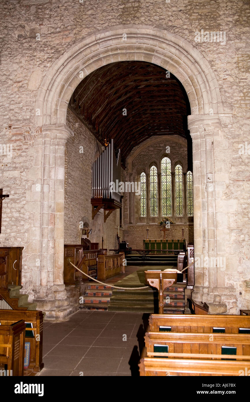 West Sussex Chichester Bosham Holy Trinity Church Saxon arch leading to ...