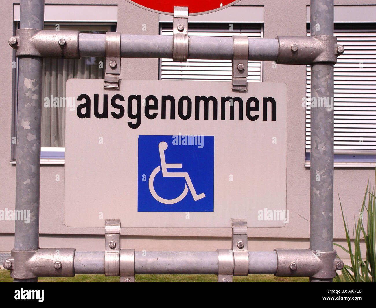 Obstruction parking lot Stock Photo - Alamy