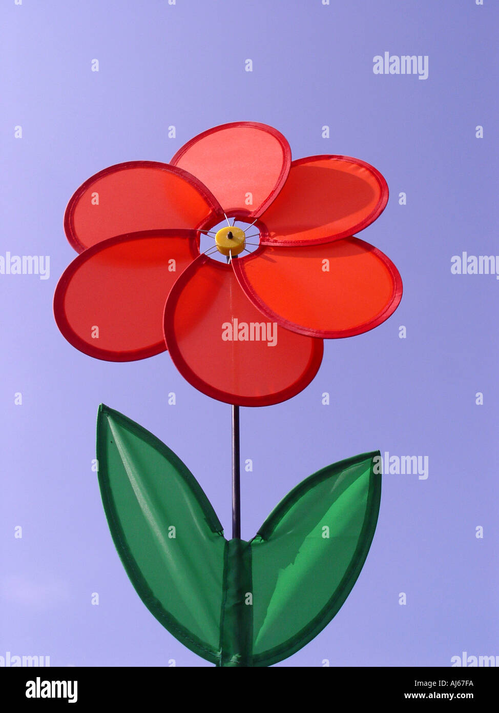 wind wheel in flower form as symbol for spring Stock Photo - Alamy