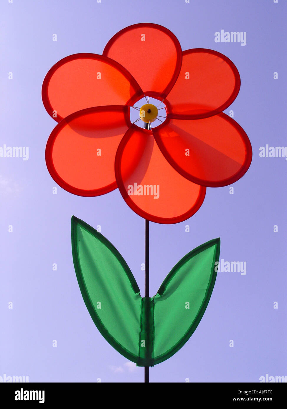 wind wheel in flower form as symbol for spring Stock Photo - Alamy