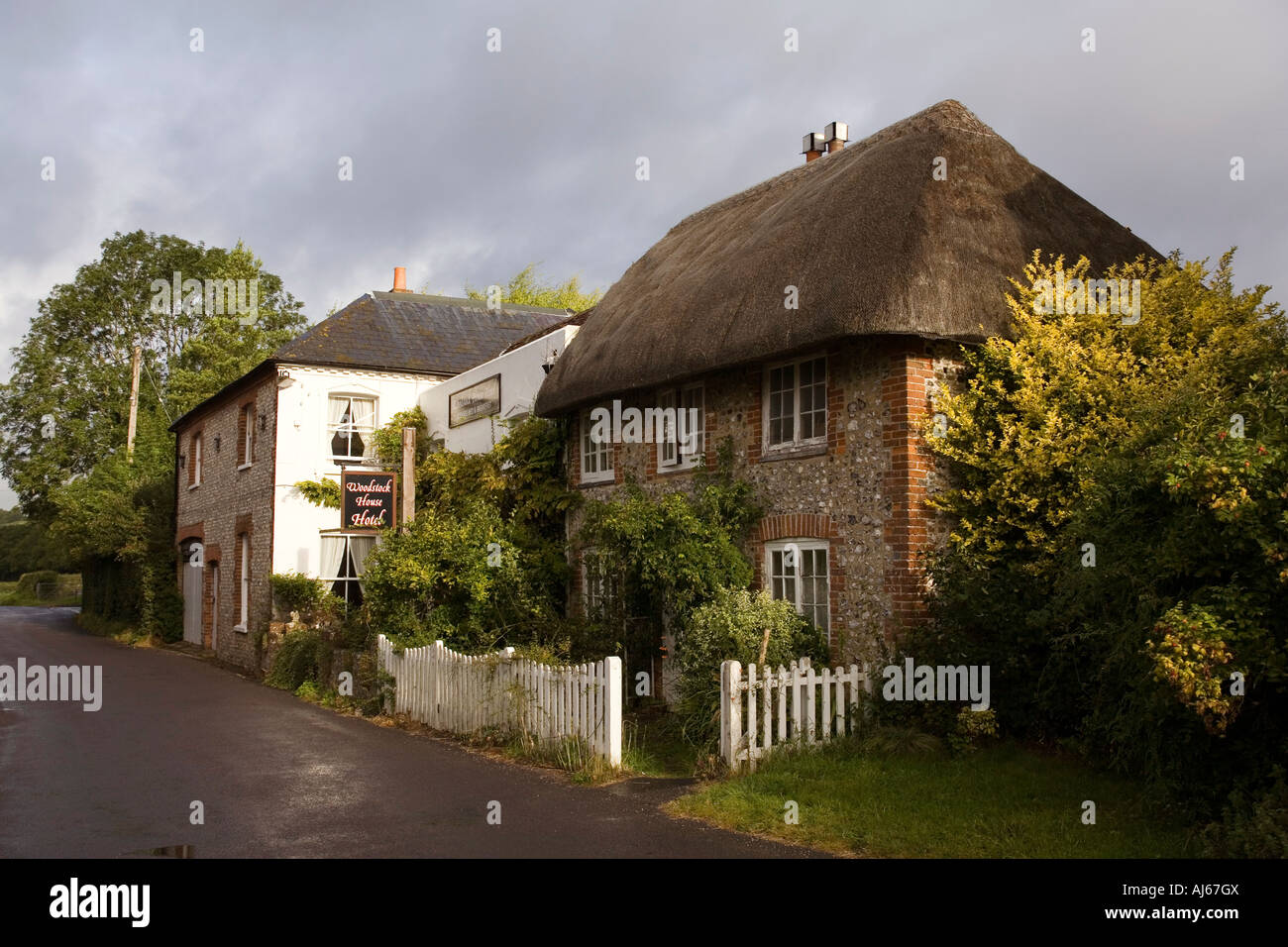 UK West Sussex Charlton the Woodstock House Hotel Stock Photo - Alamy