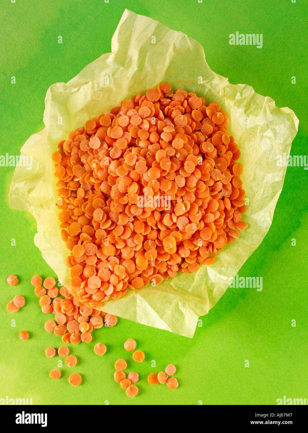RED SPLIT LENTILS Stock Photo - Alamy