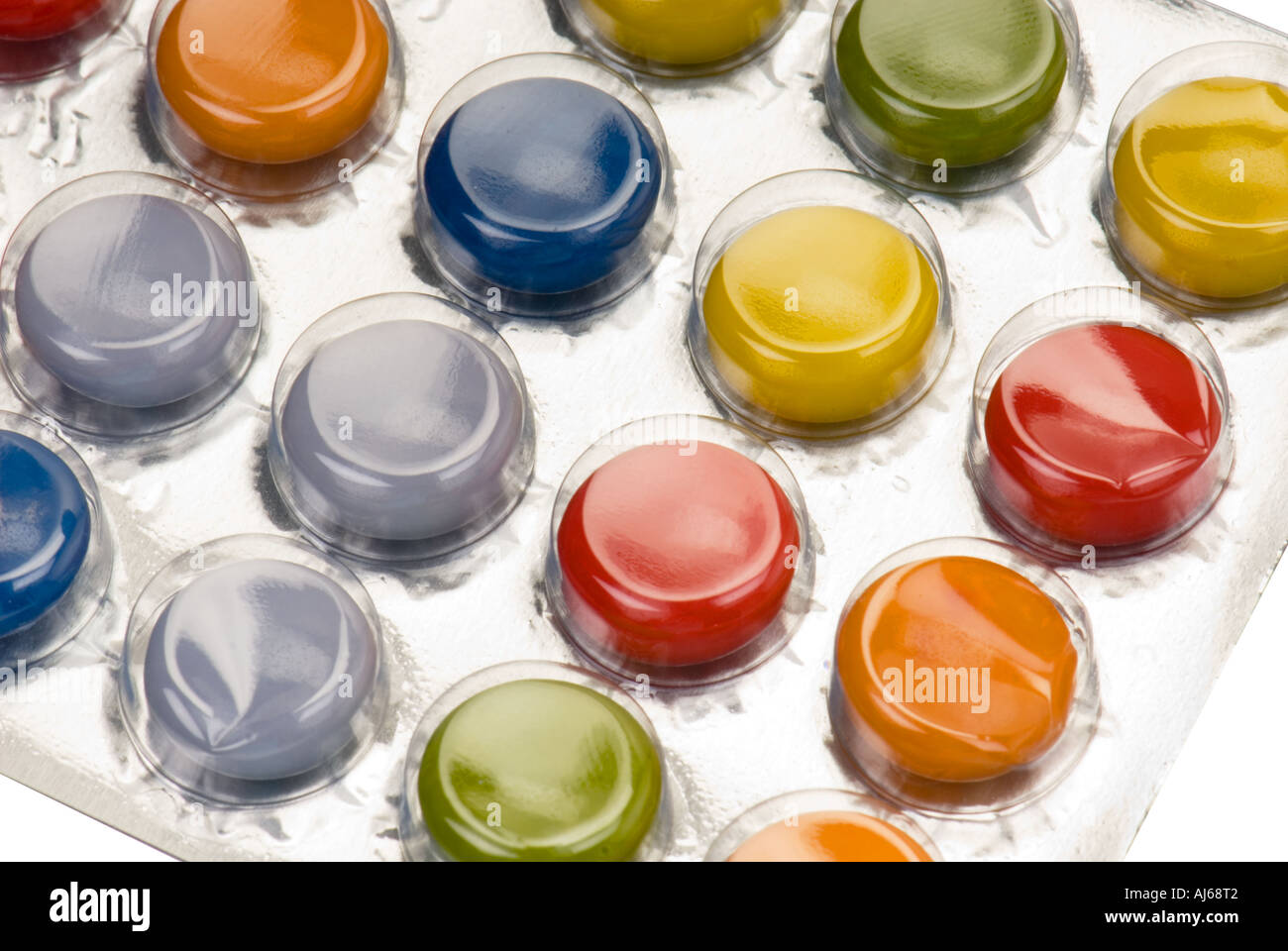 colored coloured pills tabs in blister pack tablet troche red green ...