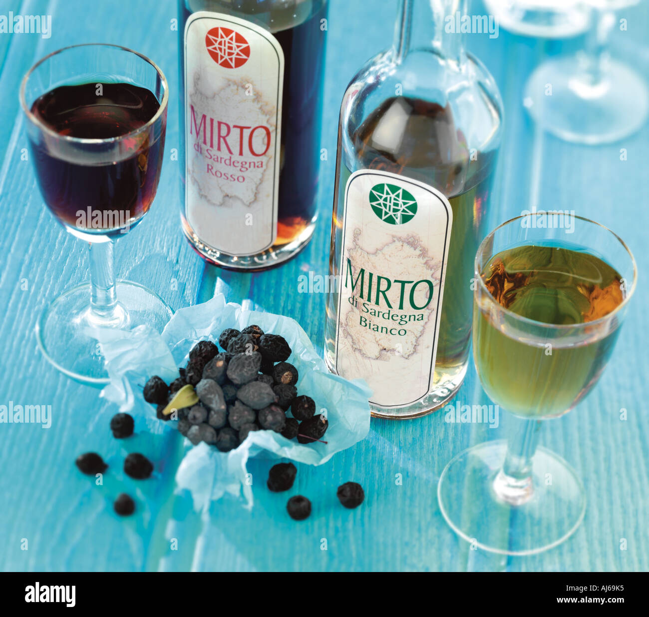 SARDINIAN MIRTO LIQUOR Stock Photo - Alamy