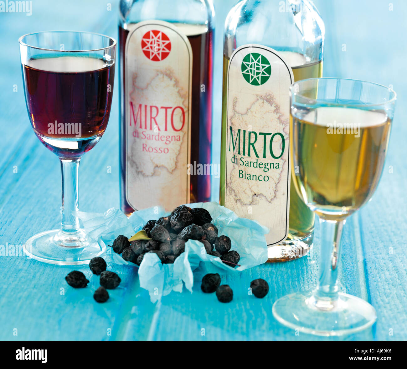 SARDINIAN MIRTO LIQUOR Stock Photo - Alamy