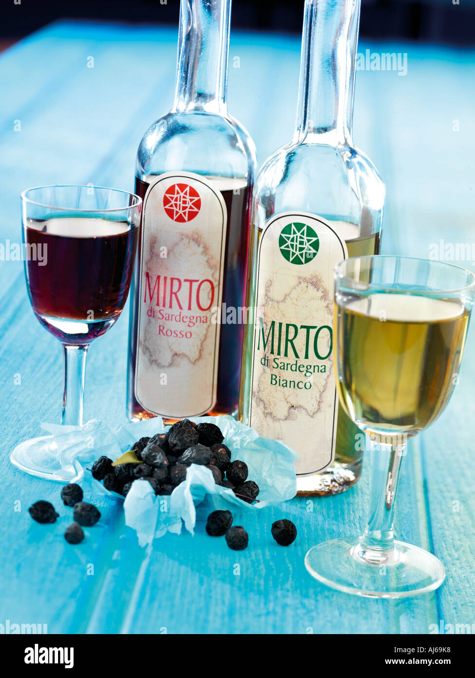 SARDINIAN MIRTO LIQUOR Stock Photo - Alamy