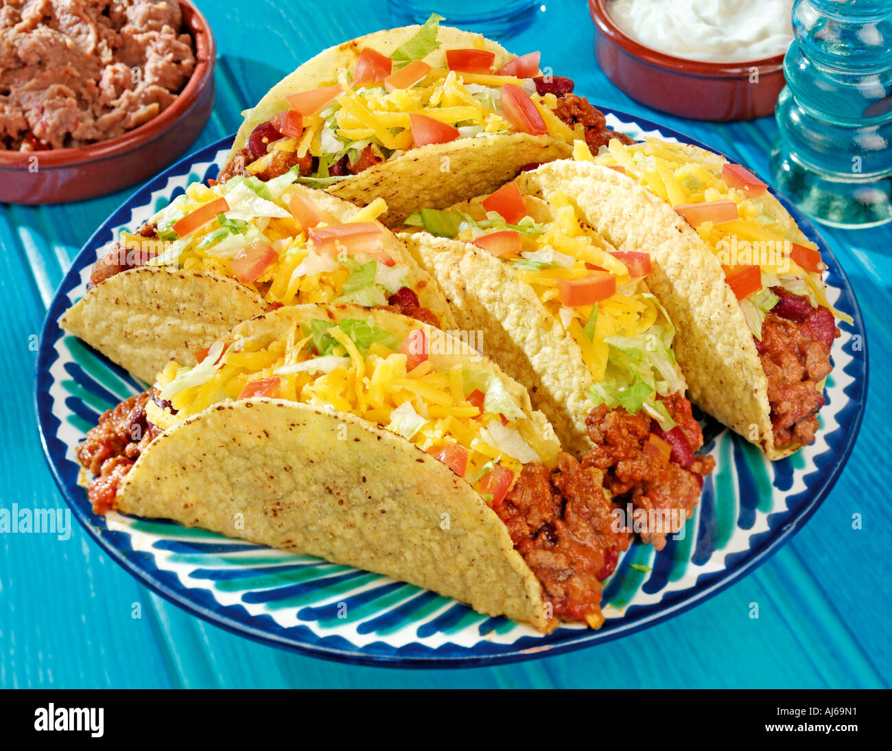 Mexican food tacos beef hi-res stock photography and images - Alamy