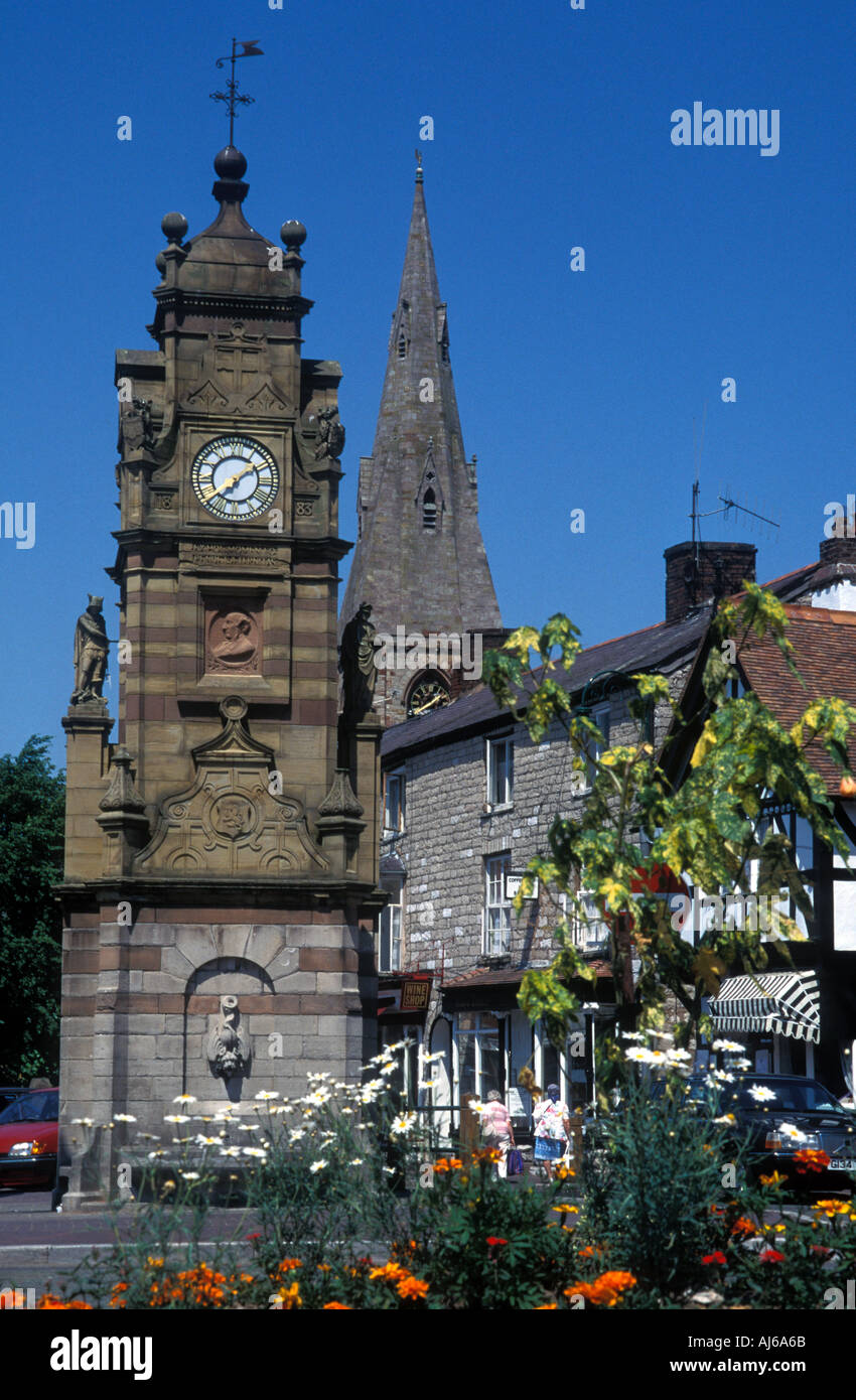 St Peters Square Ruthin Clwyd North Wales Stock Photo - Alamy