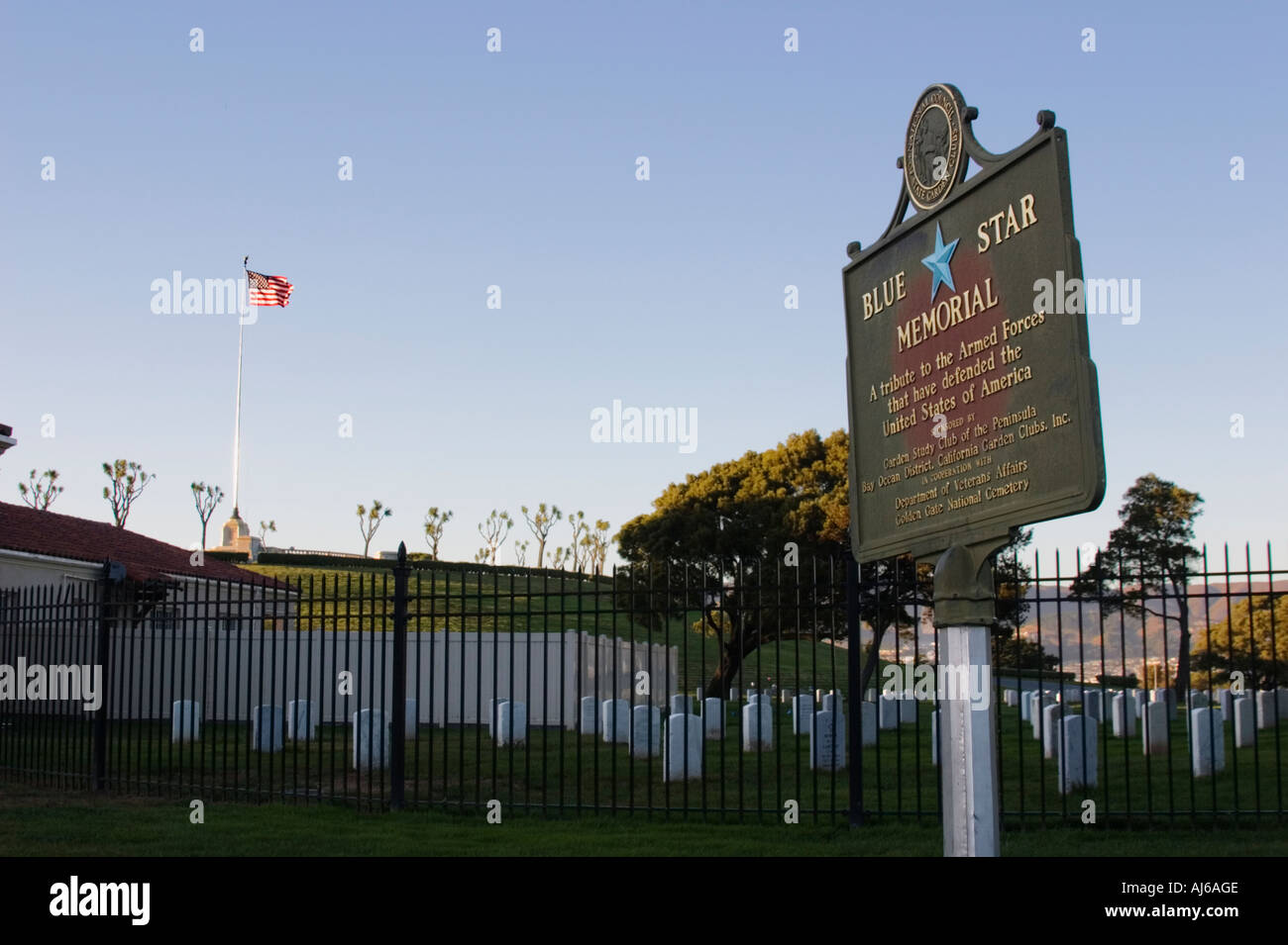Blue Star Memorial Golden Gate National Cemetery San Bruno California ...