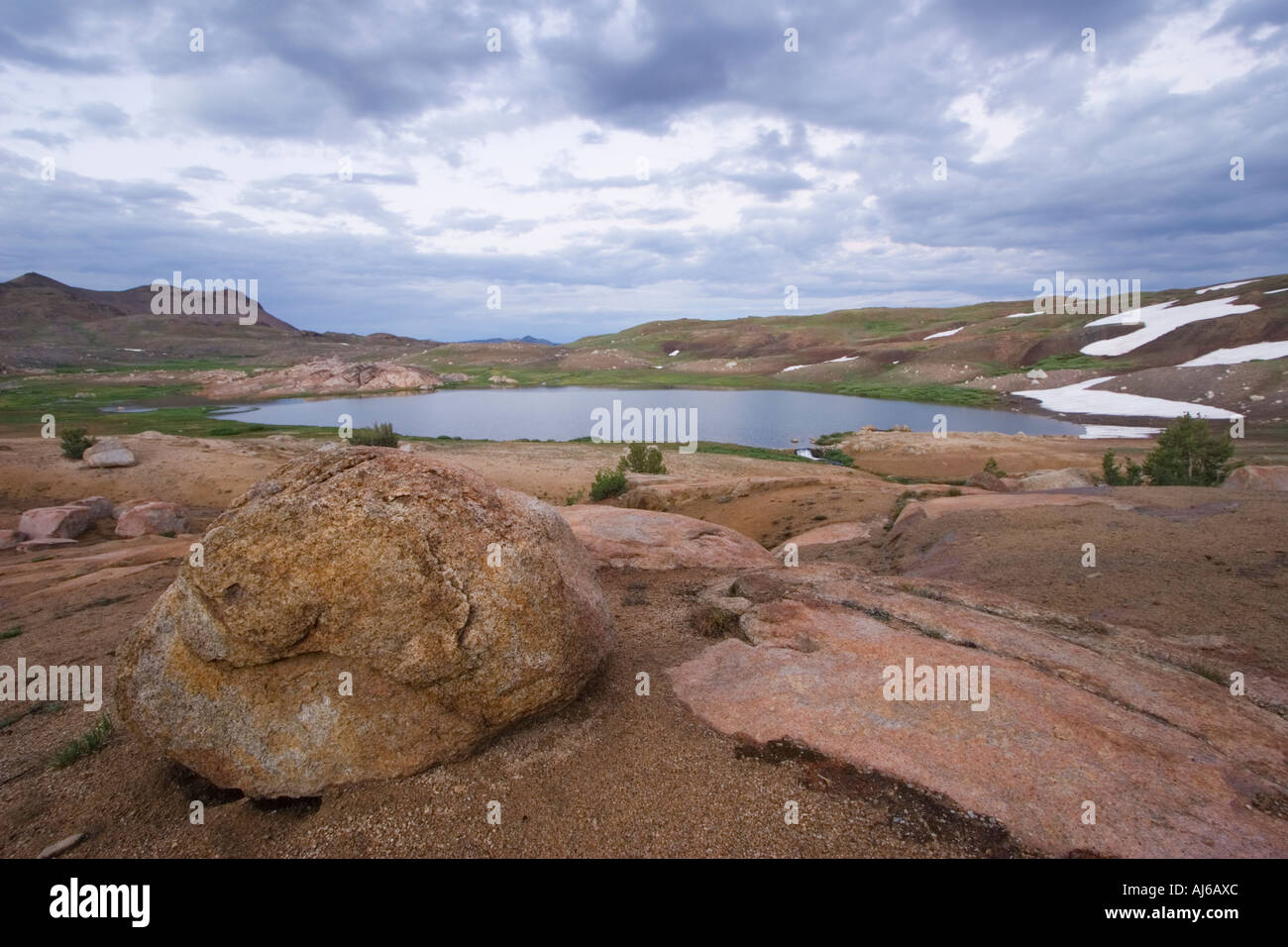 High Emigrant Lake during dusk Emigrant Wilderness Area California ...