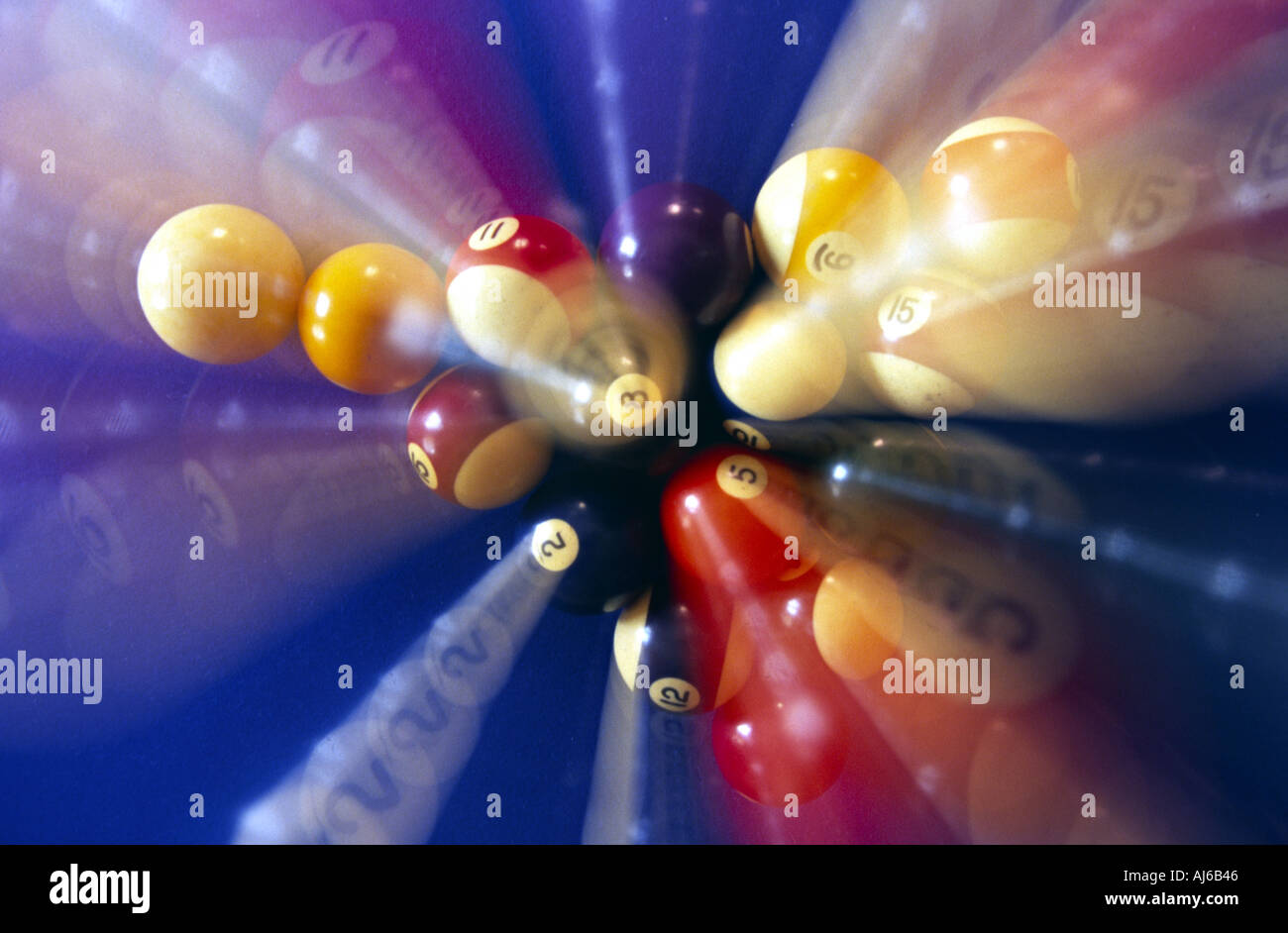 Billiard balls energy hi-res stock photography and images - Alamy
