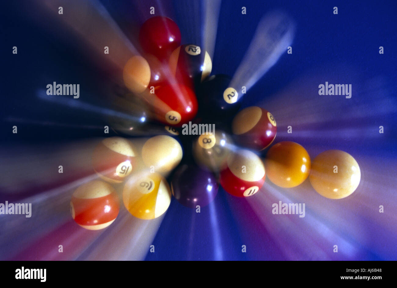 Billiard balls energy hi-res stock photography and images - Alamy