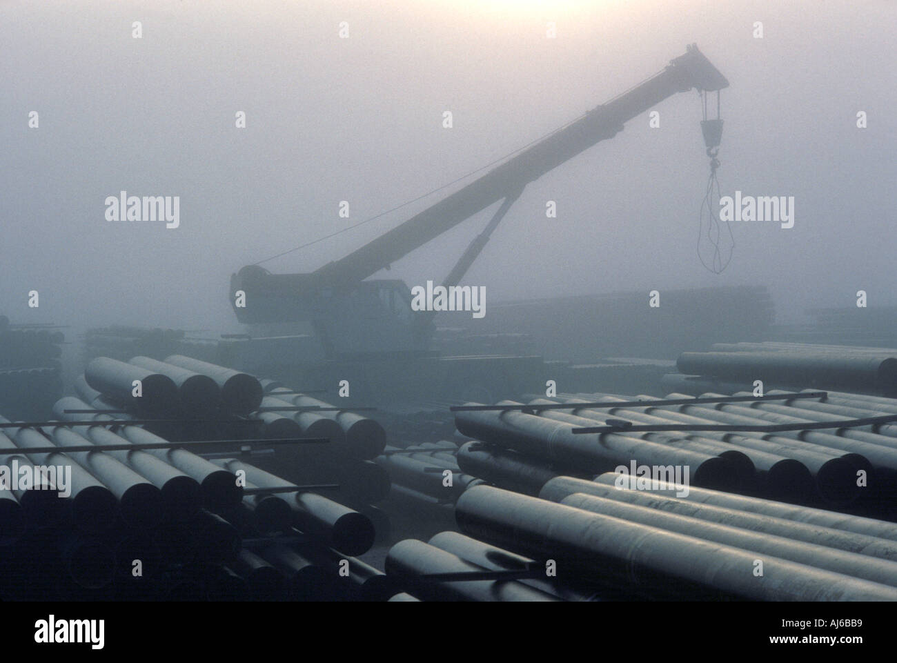 Pipe yard offshore hi-res stock photography and images - Alamy