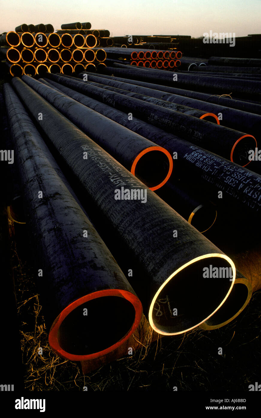 Stack of industrial pipe Stock Photo - Alamy