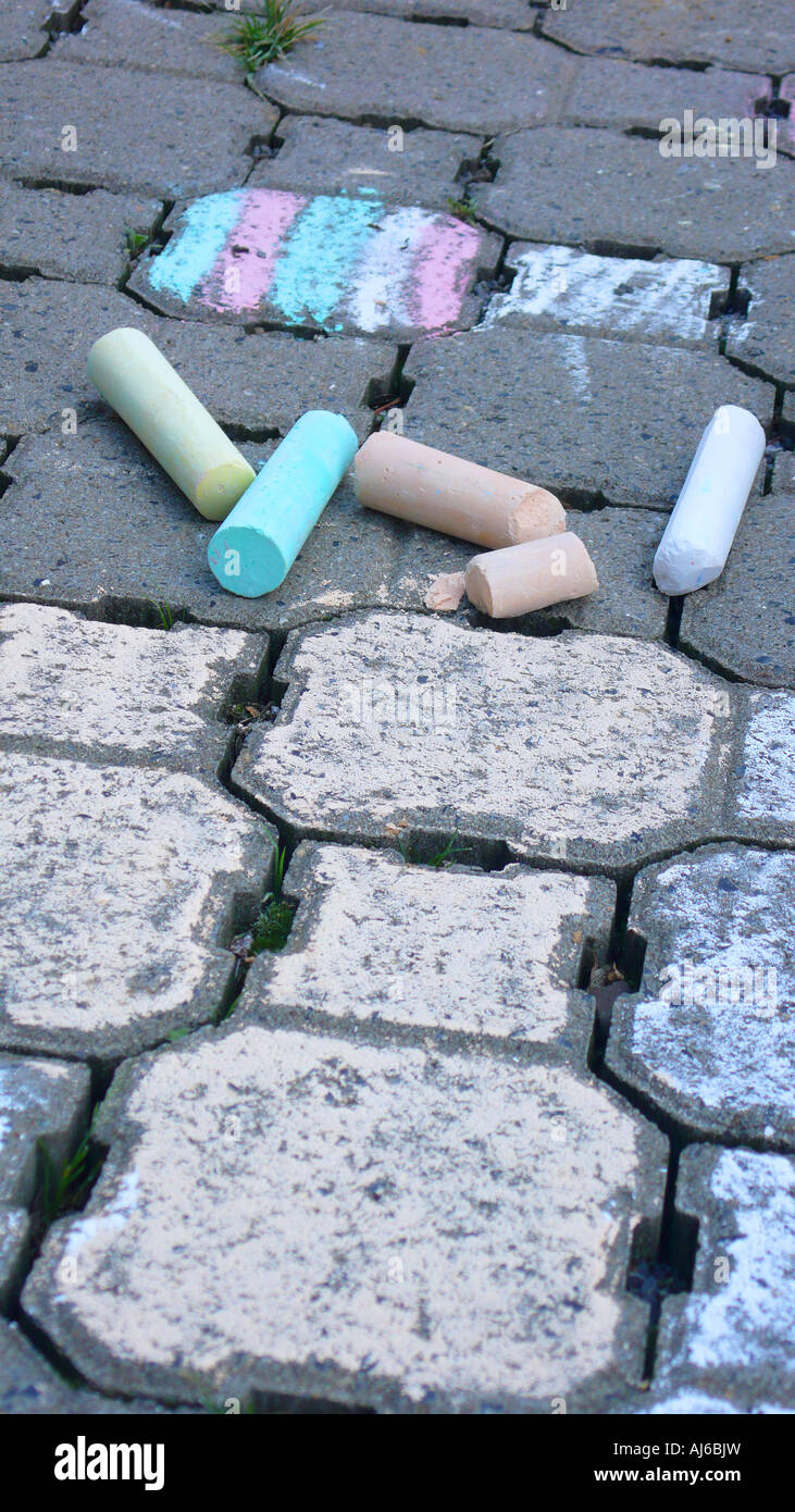 Colorful painted pavers hi-res stock photography and images - Alamy