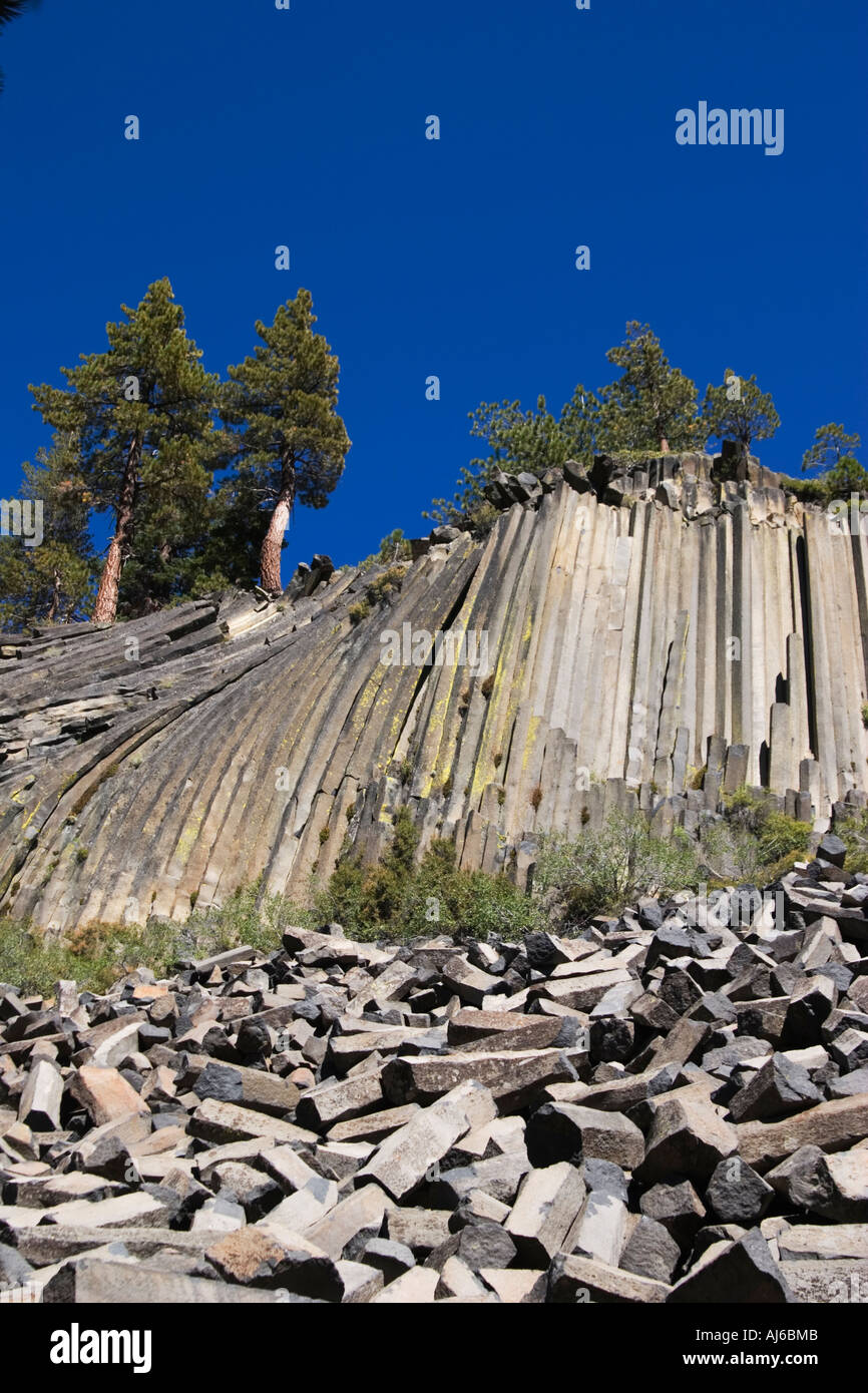 Basalt columns at Devils Postpile National Monument California USA ...