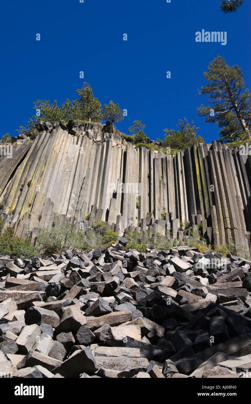 Basalt columns at Devils Postpile National Monument, California, USA ...