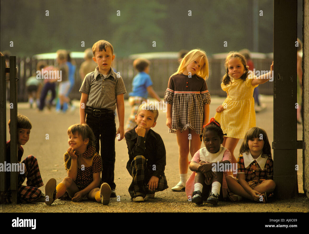 Grade school children in the Woodlands Texas Stock Photo - Alamy