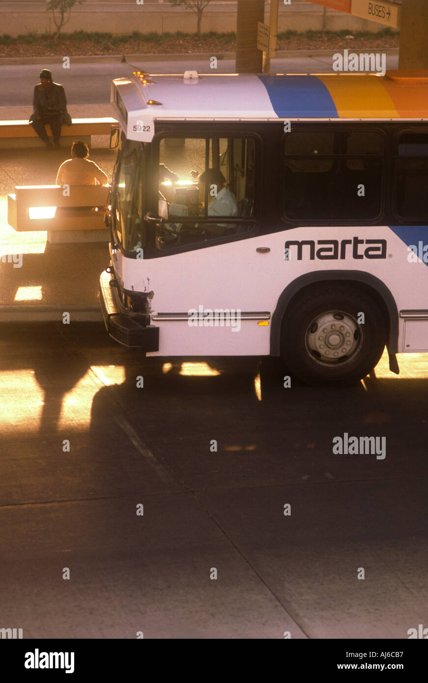 MARTA bus in Atlanta GA at bus station Stock Photo - Alamy