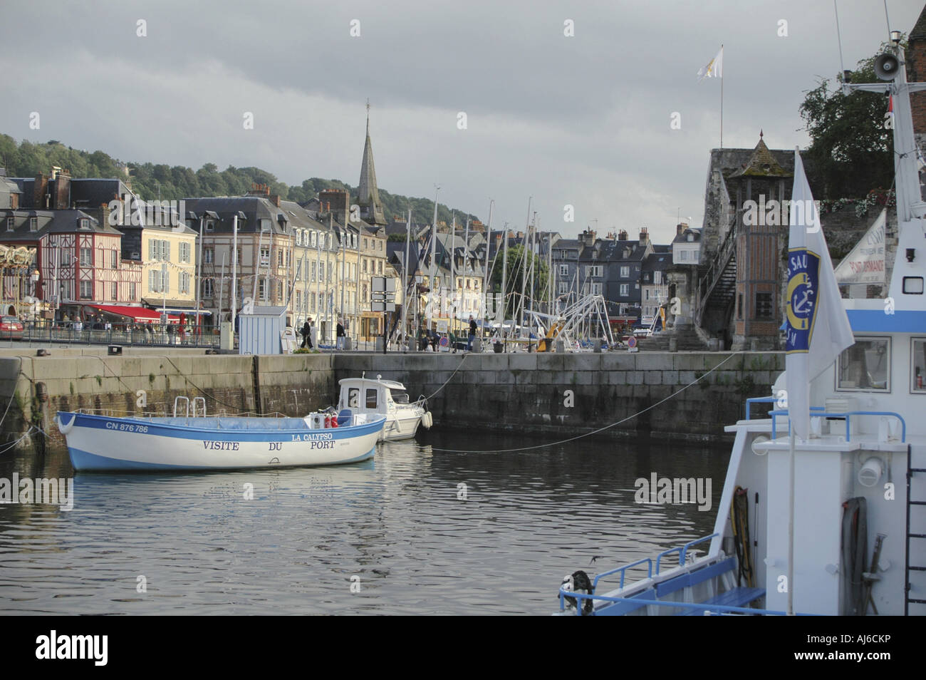 harbour, France, Normandy, Cote Fleurie, Honfleur Stock Photo - Alamy