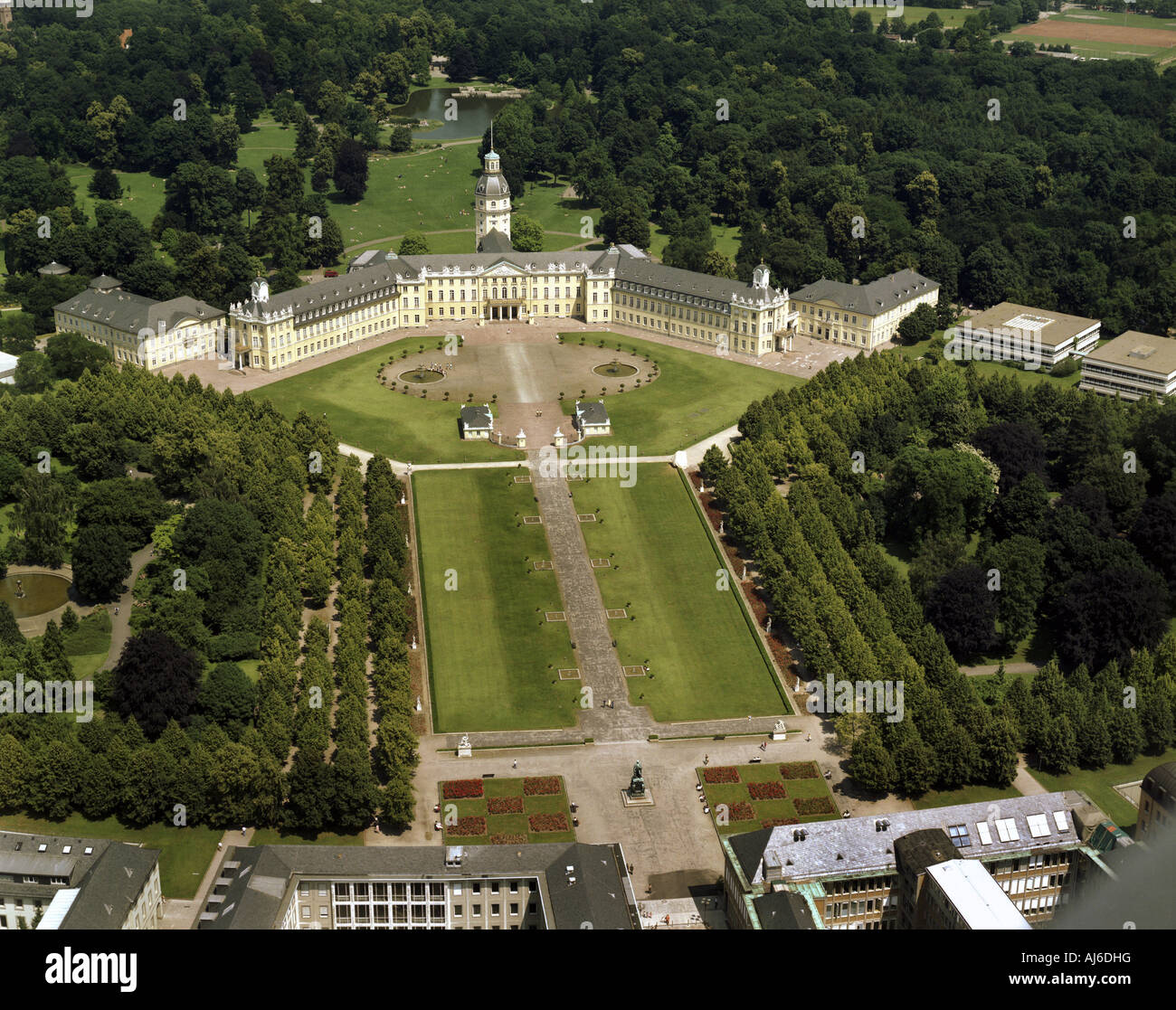 Karlsruhe palace aerial hi-res stock photography and images - Alamy