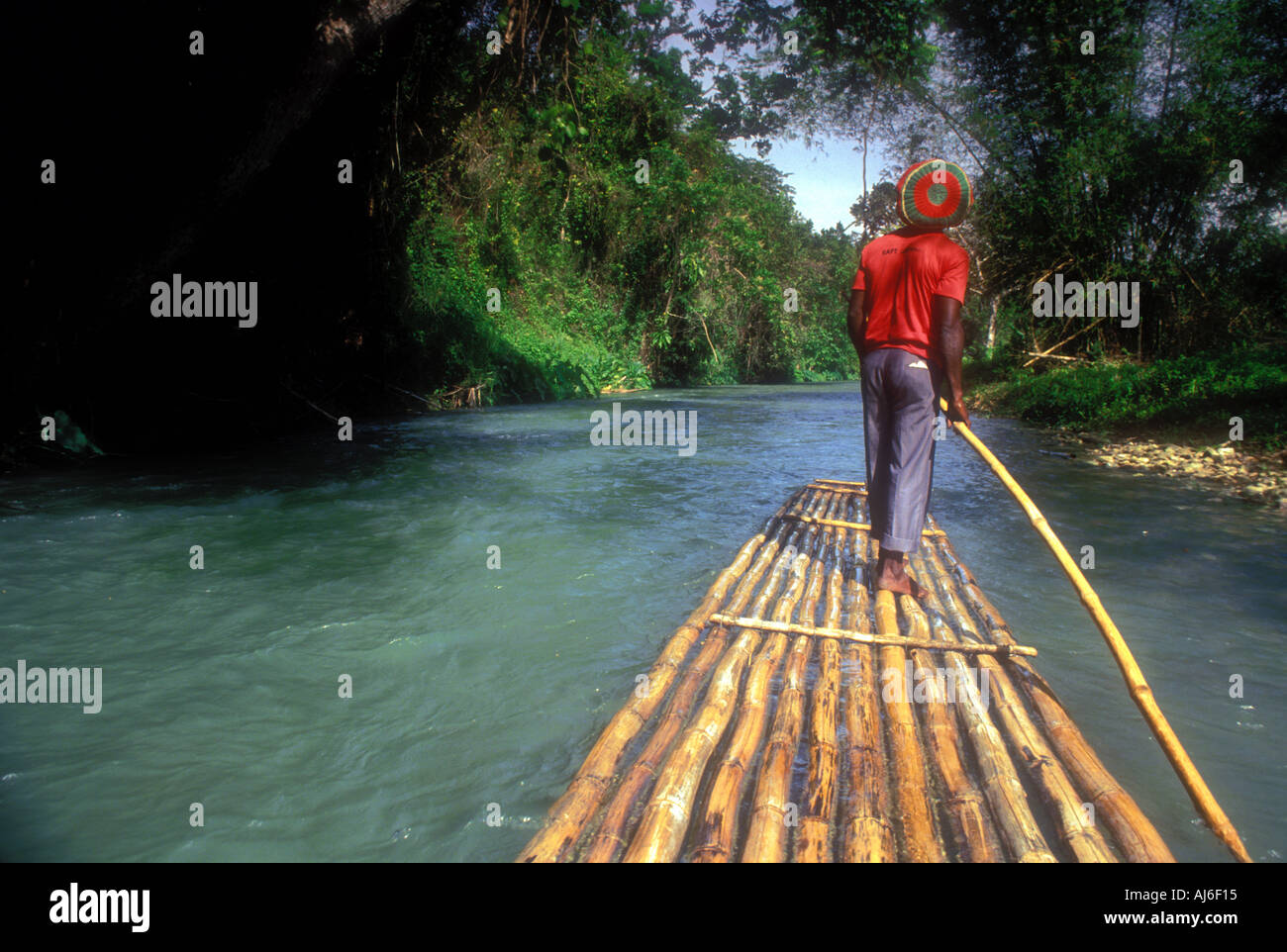 Rafting on the Martha Brae River in Jamaica Caribbean Model Released ...