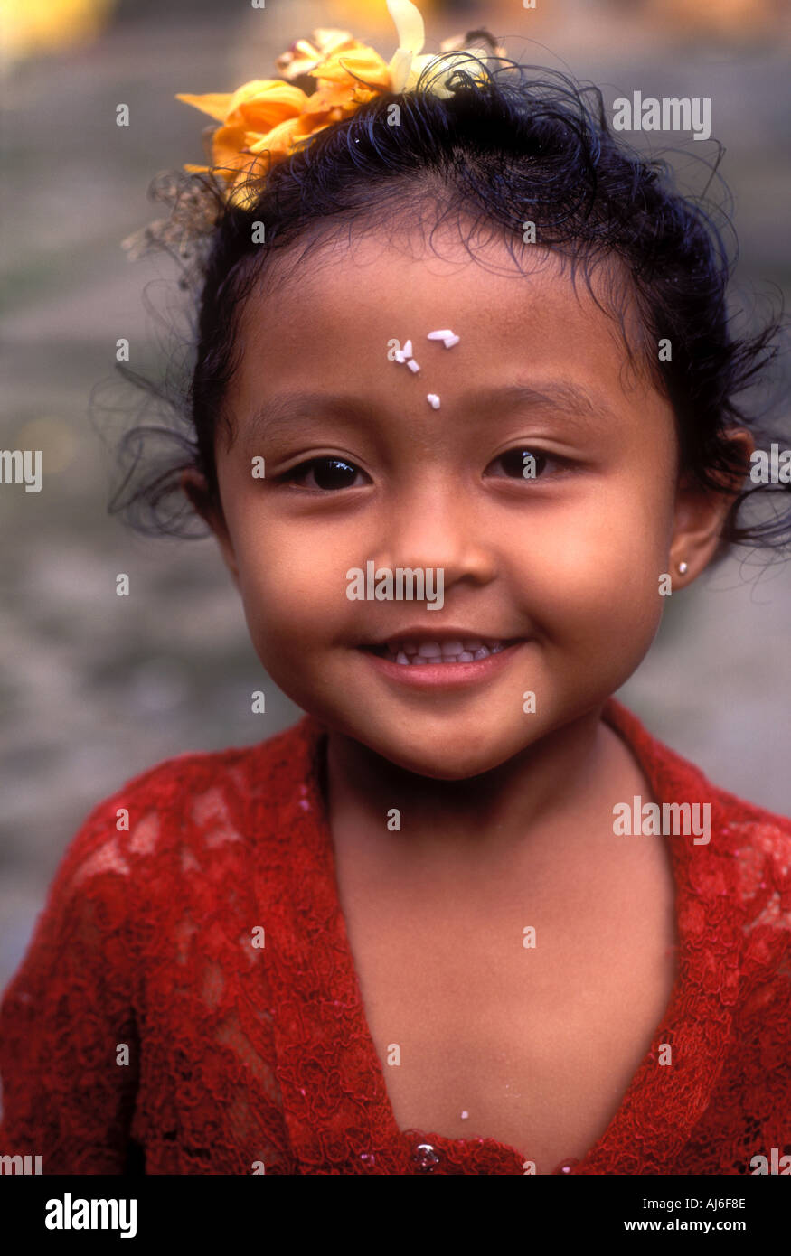 Young Balinese girl in temple costume Ubud Bali Indonesia Model ...