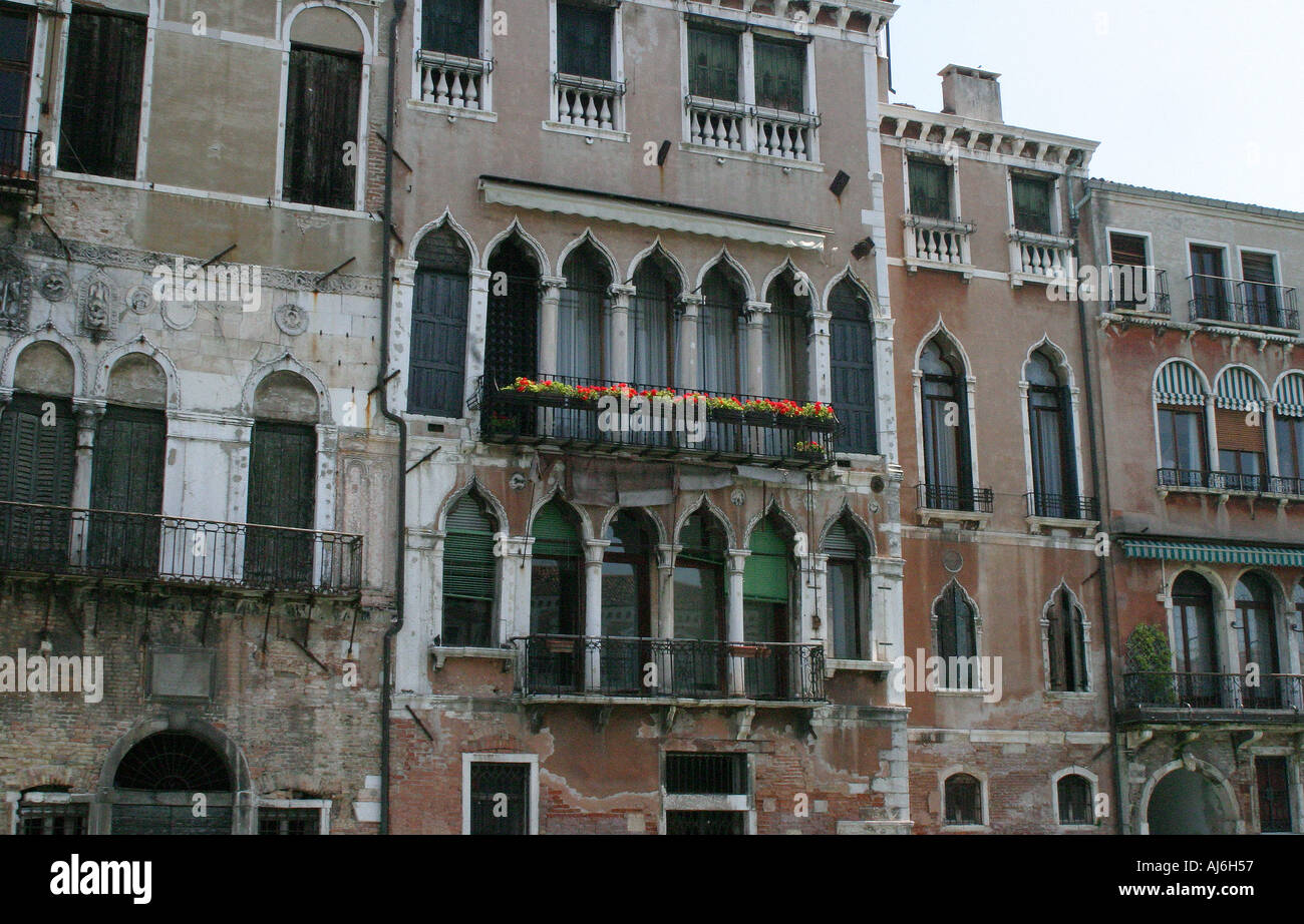 Window box of flowers in Venice Stock Photo - Alamy