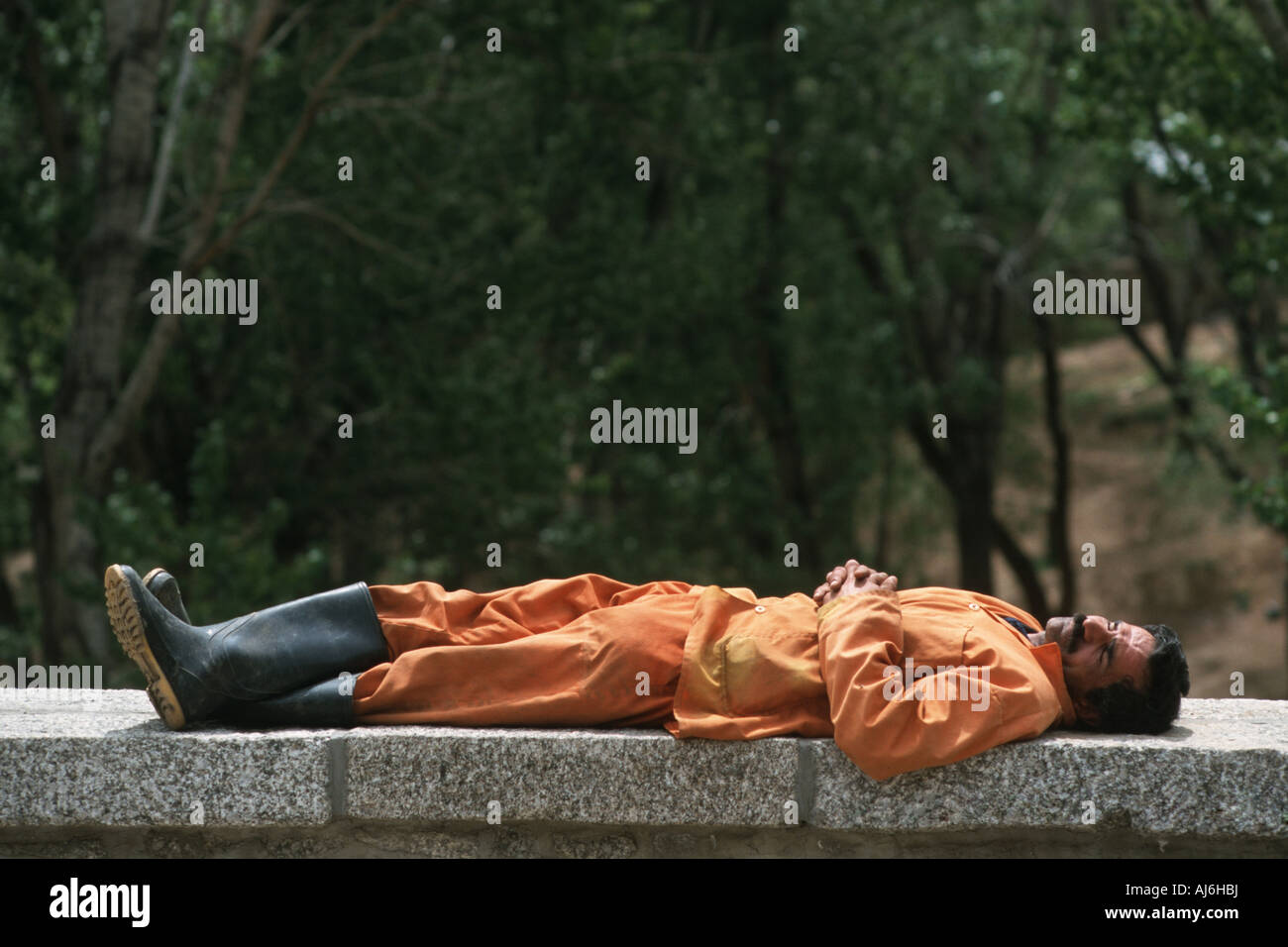 asleep iranian garbage-man, Iran Stock Photo - Alamy
