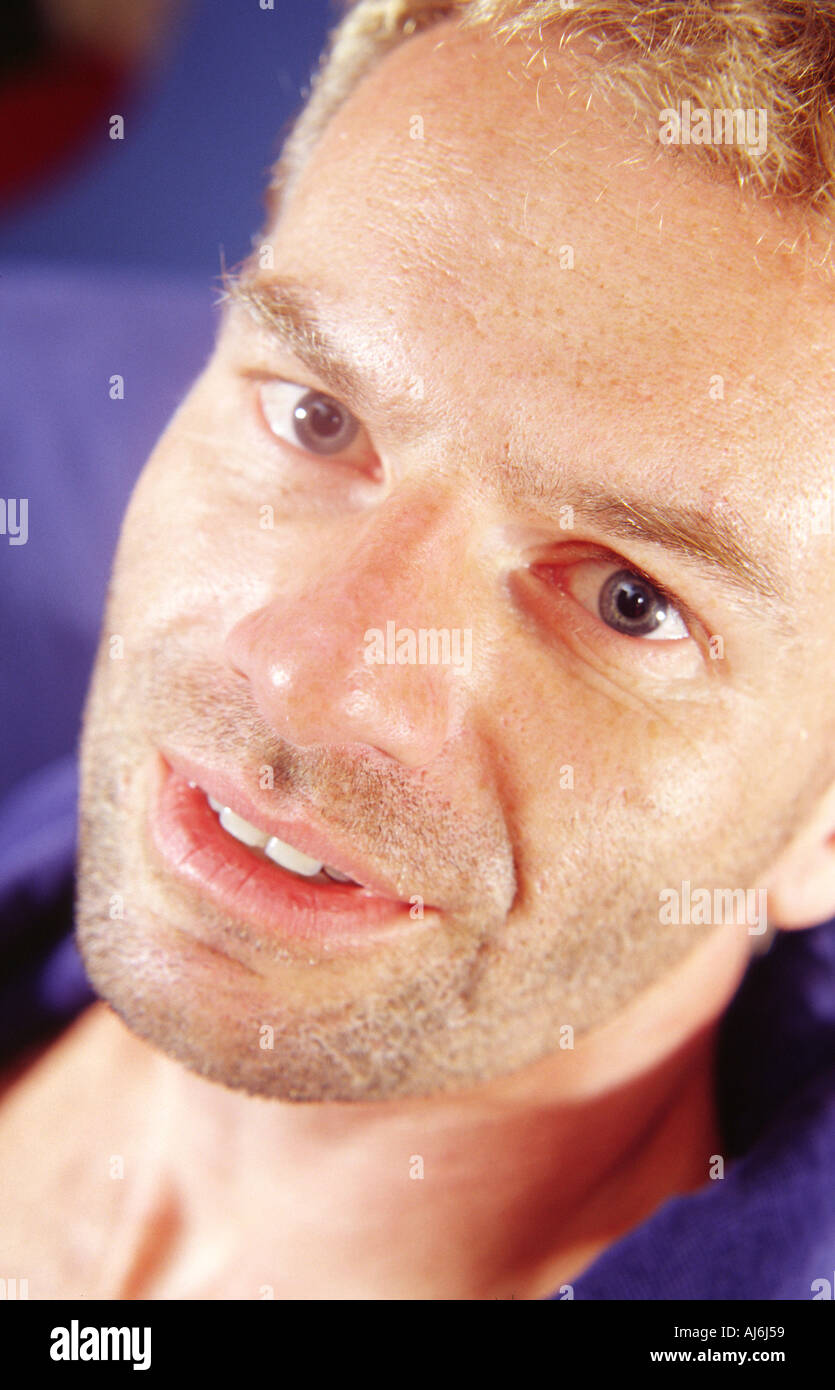 Face of an adult man Stock Photo - Alamy