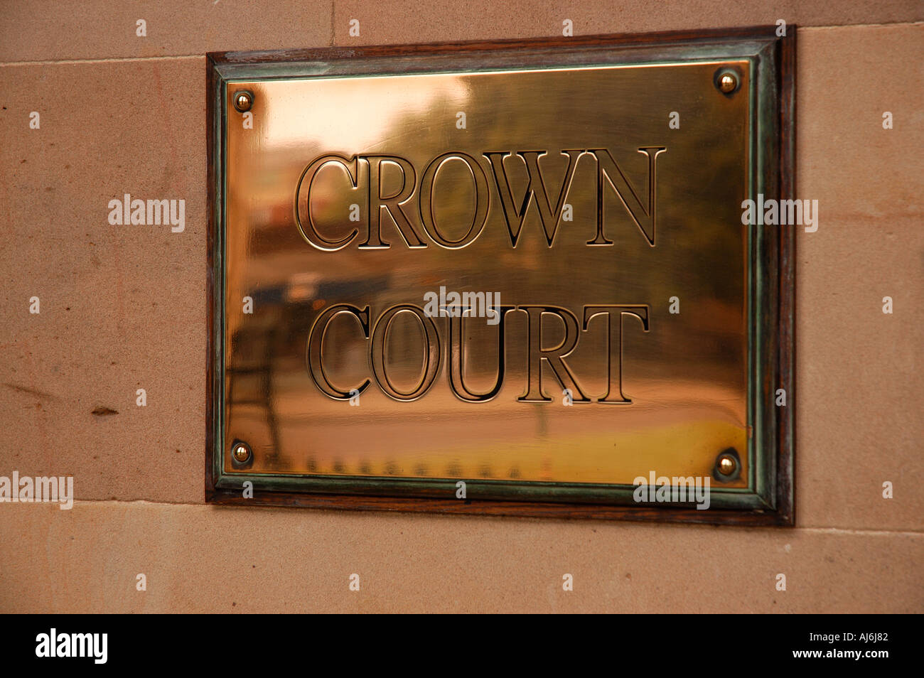 Close up of Crown Court sign York North Yorkshire England UK United ...