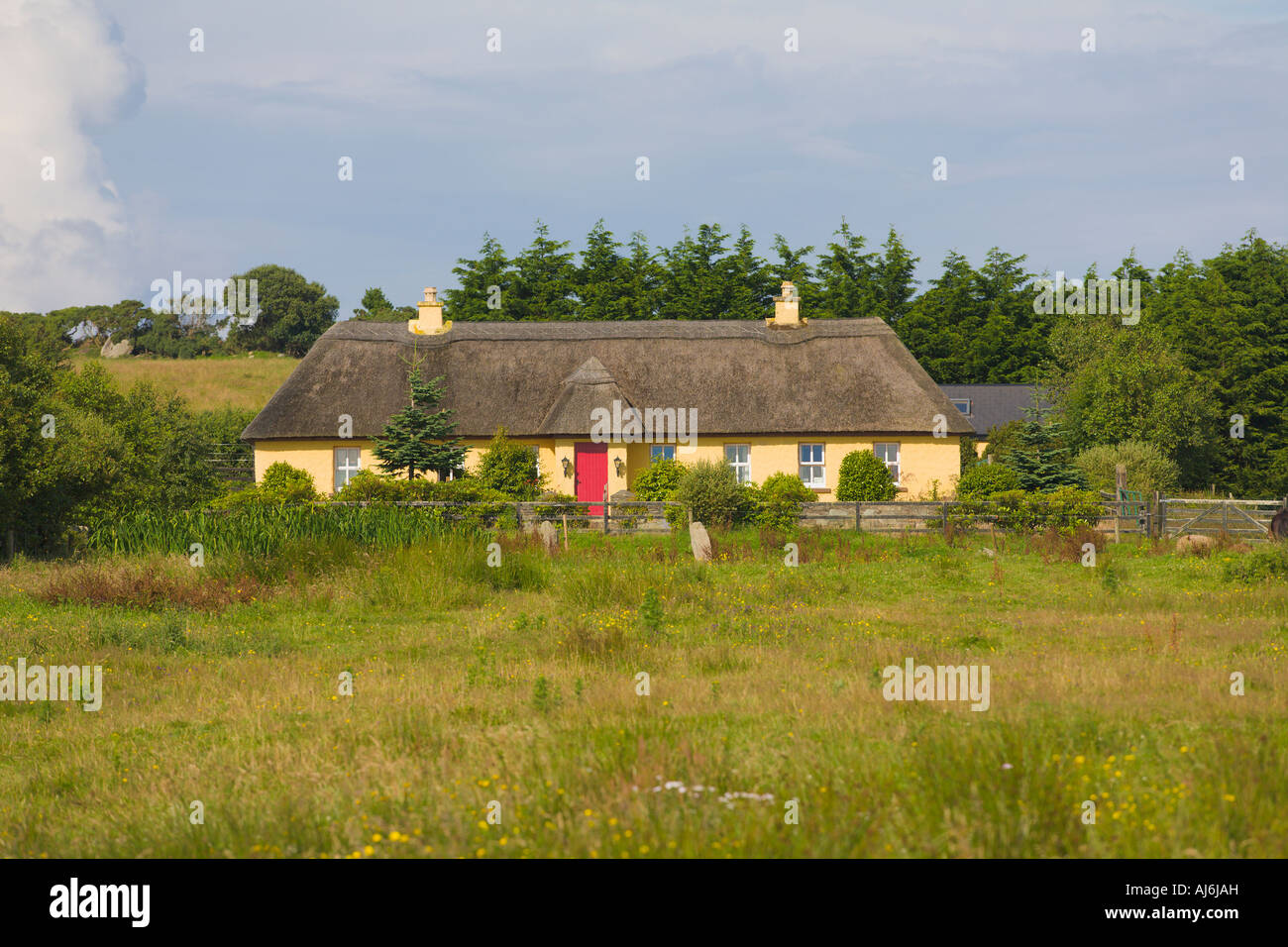 Thatched cottage on the Ring of Kerry County Kerry Ireland Stock Photo ...