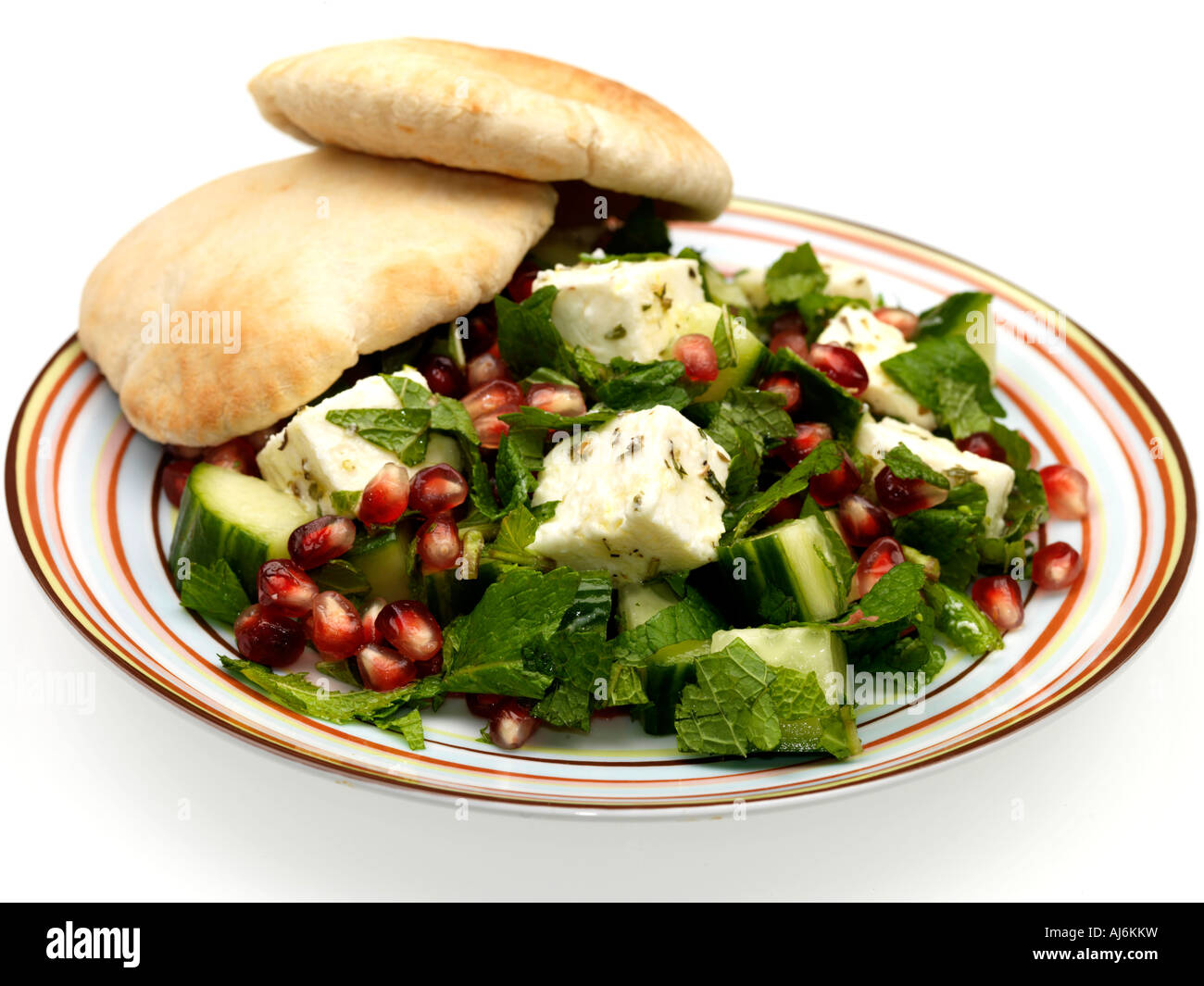 Iranian salad pitta bread hi-res stock photography and images - Alamy