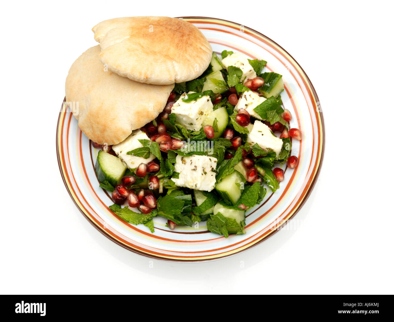 Iranian salad pitta bread hi-res stock photography and images - Alamy